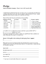 pledge | Luther Memorial Church † Madison, Wisconsin